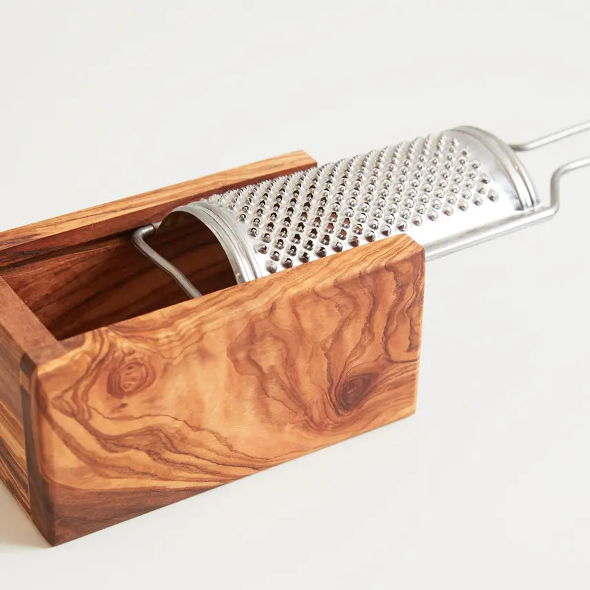 Italian Olivewood Box Cheese Grater– Rove + Dwell